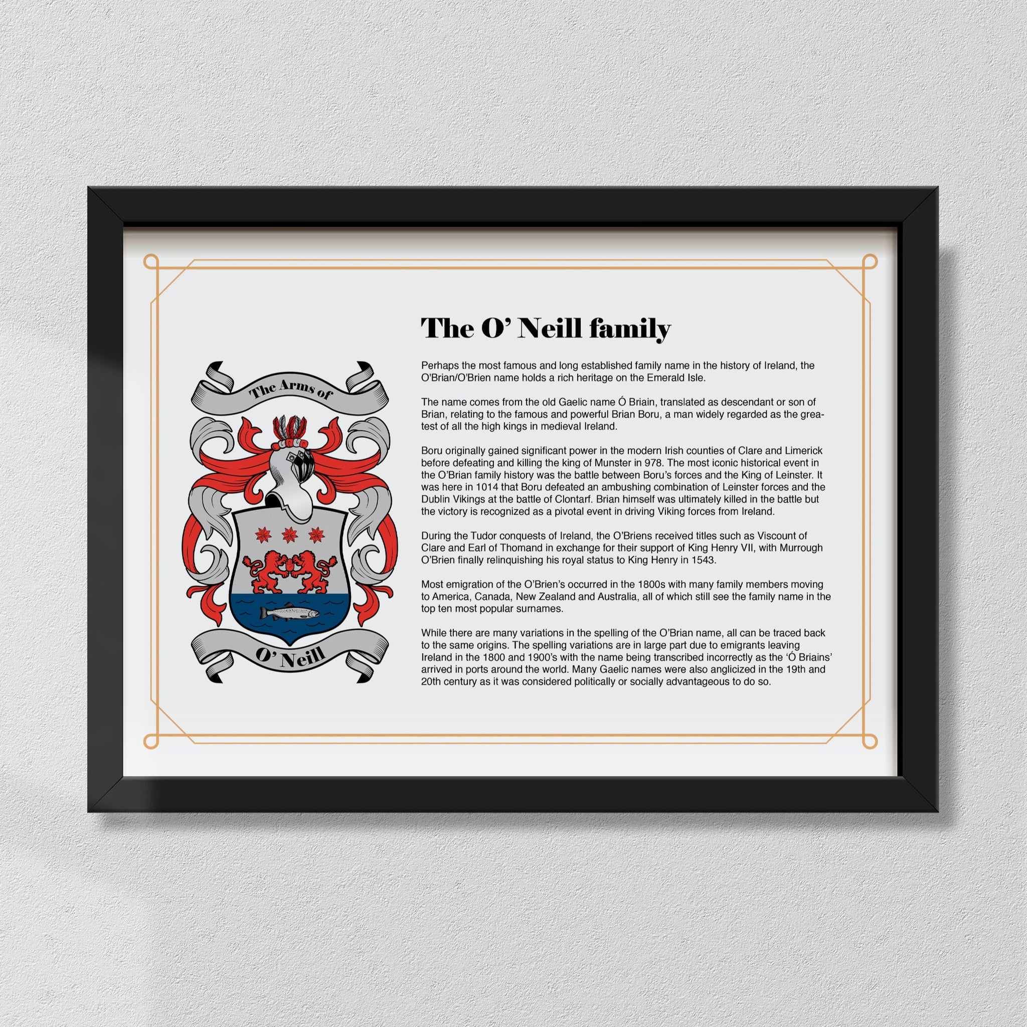 Research + Crest & History Print – Crests & Arms