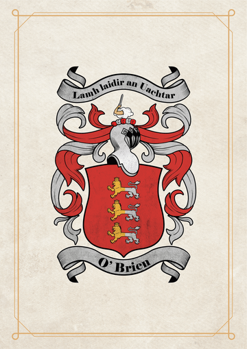 Official O'Brien Family Crest | Expertly Researched - Purchase Now ...